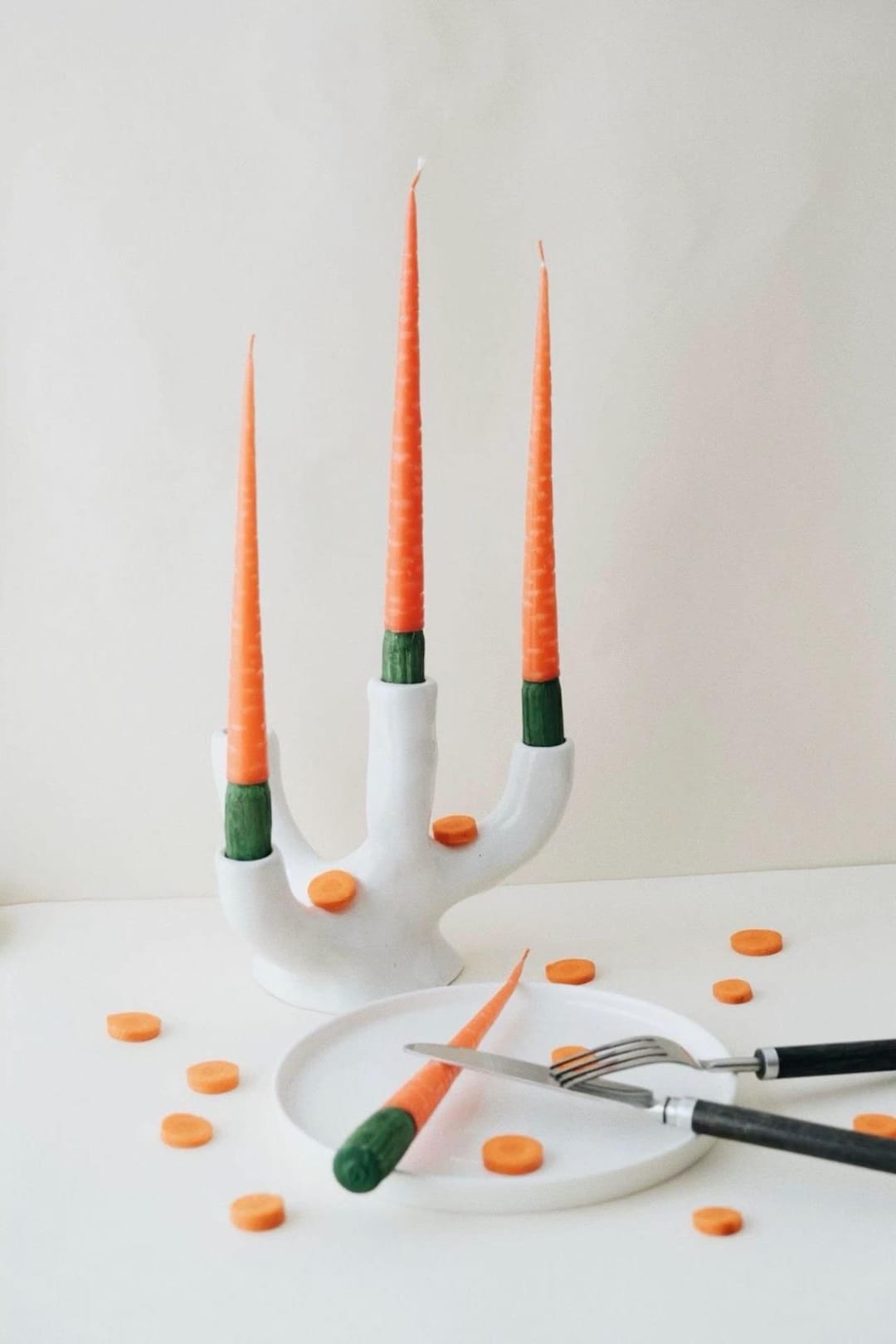 Carrot Candles•easter Candles•easter Gifts•party Candles•hand Painted ...