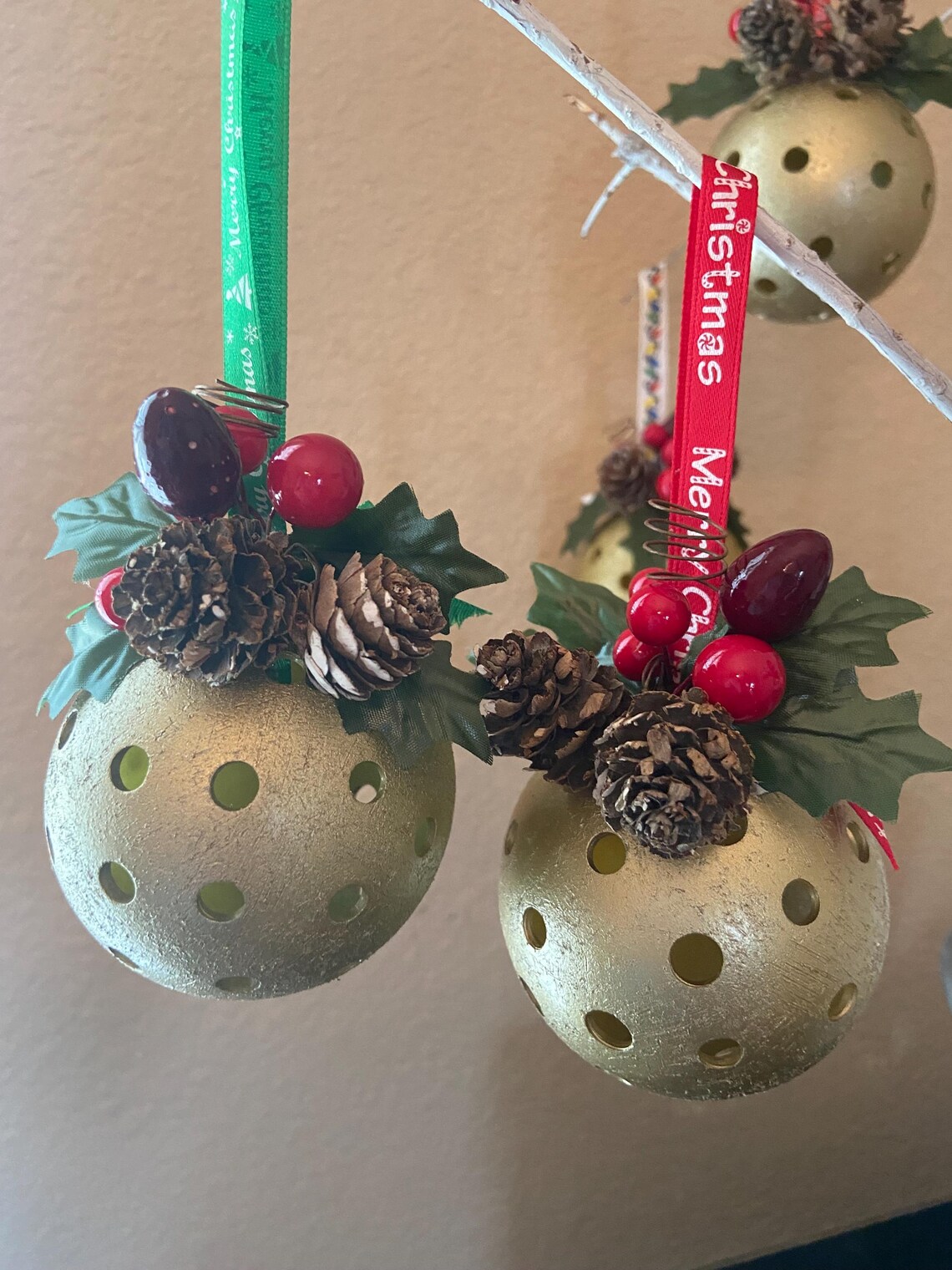 Recycled Pickleball Christmas Ornament - Etsy