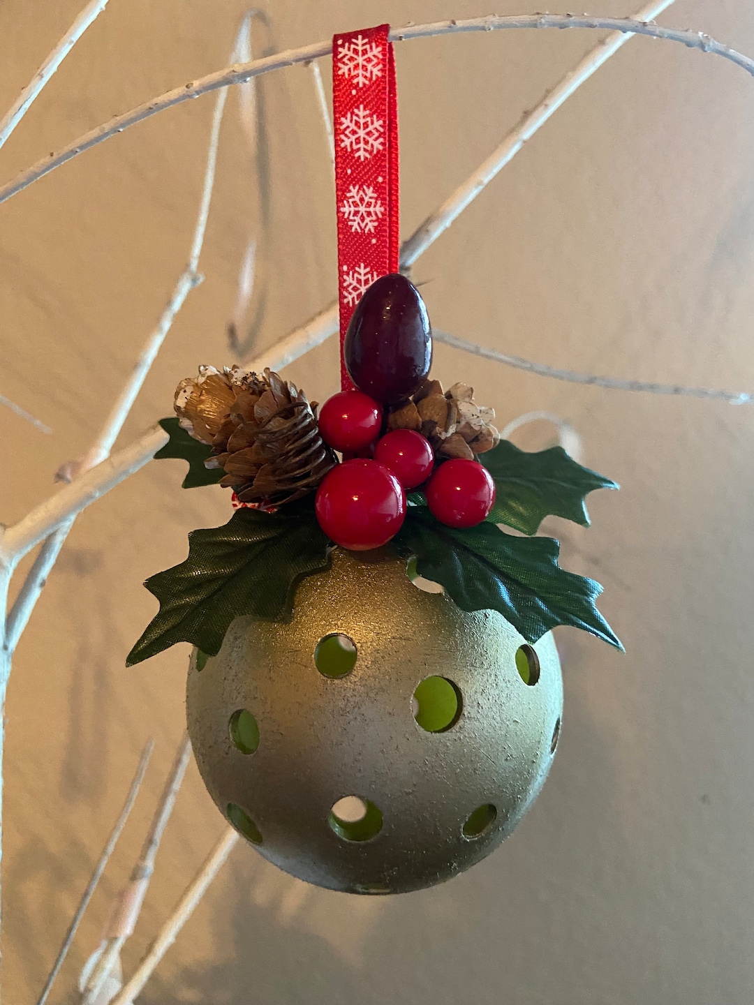 Recycled Pickleball Christmas Ornament - Etsy