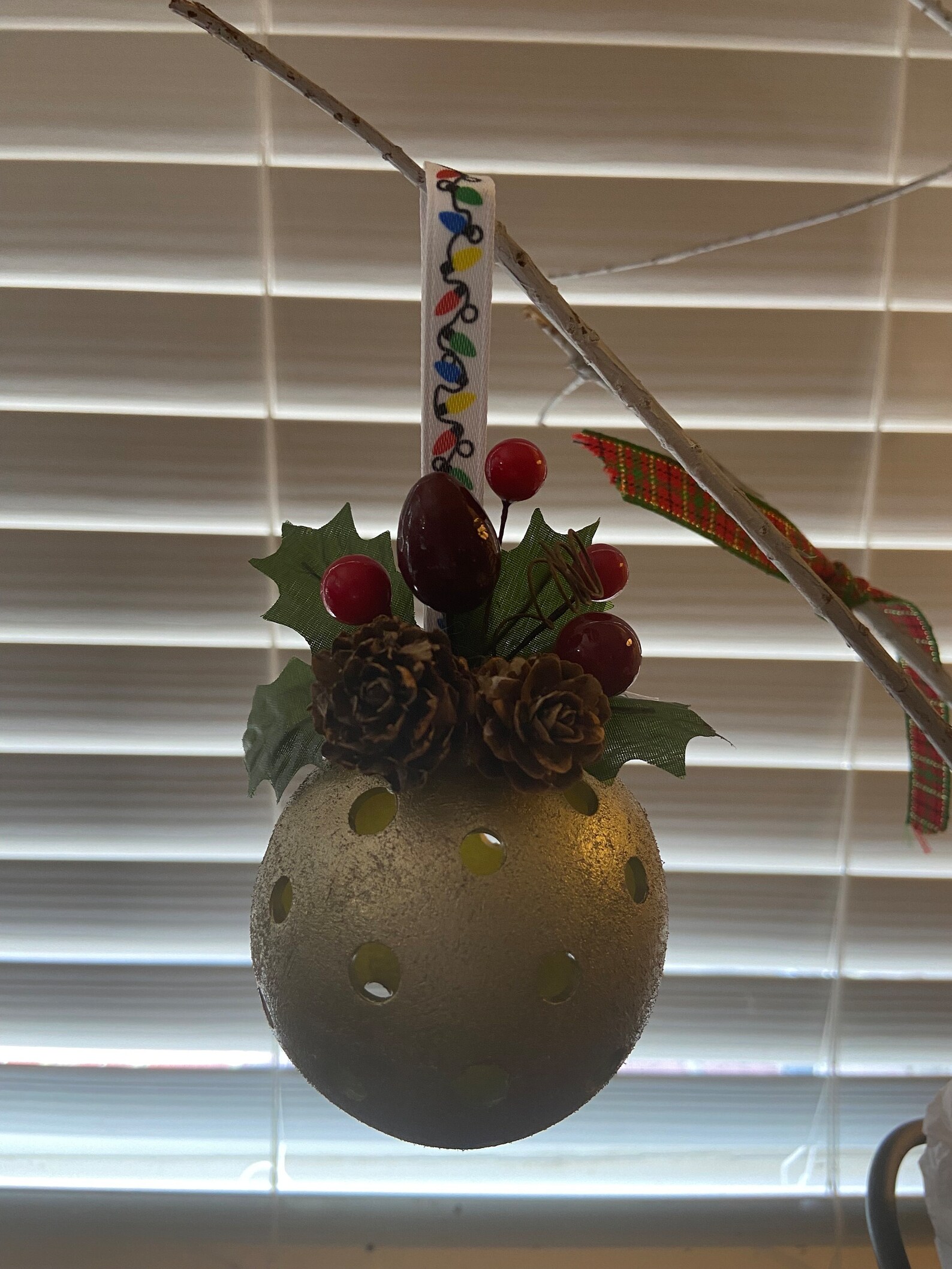 Recycled Pickleball Christmas Ornament - Etsy