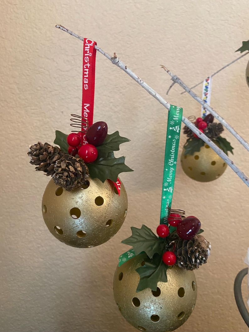 Recycled Pickleball Christmas Ornament - Etsy