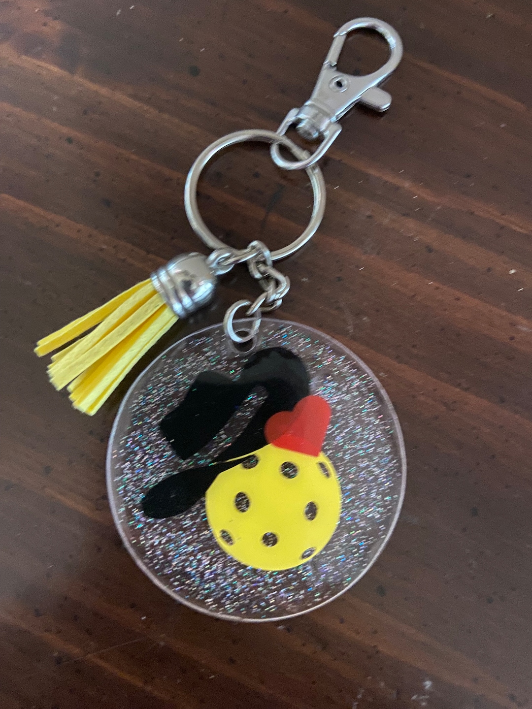 Pickleball Keychain - Etsy