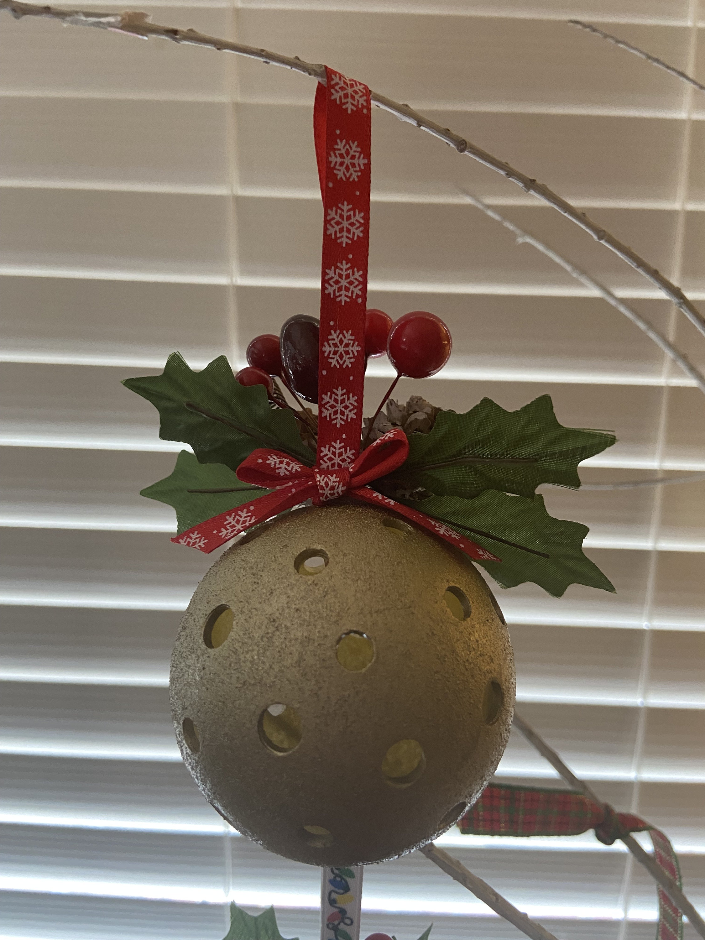 Recycled Pickleball Christmas Ornament - Etsy