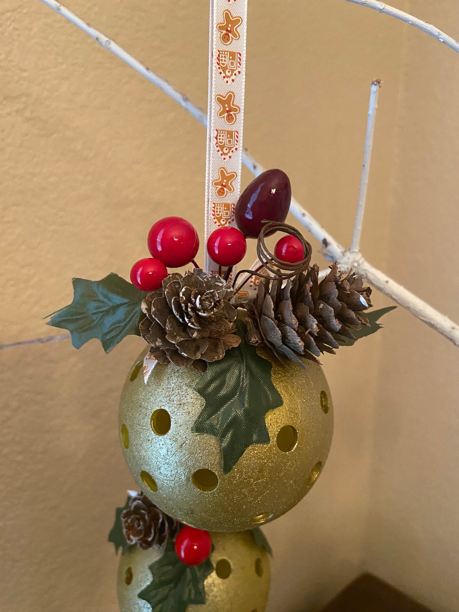 Recycled Pickleball Christmas Ornament - Etsy