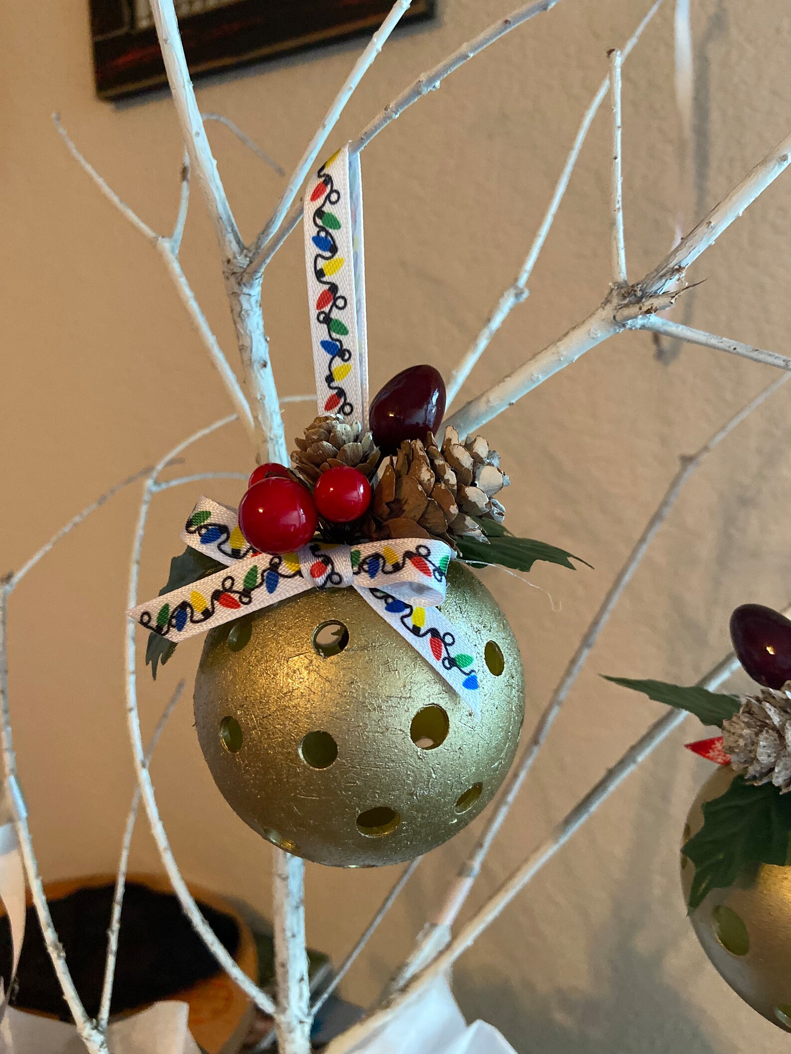 Recycled Pickleball Christmas Ornament - Etsy