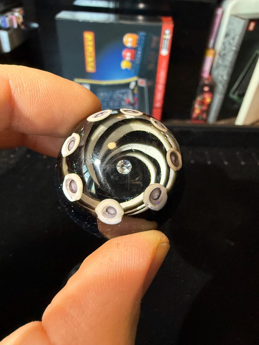 Encased Diamond Pass Through Marble - Etsy