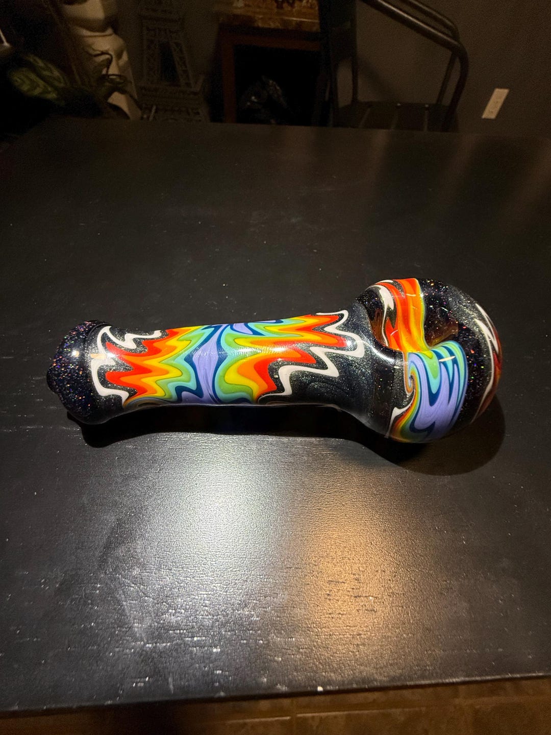 Rainbow and Steel Wool Wig Wag Spoon Pipe - Etsy
