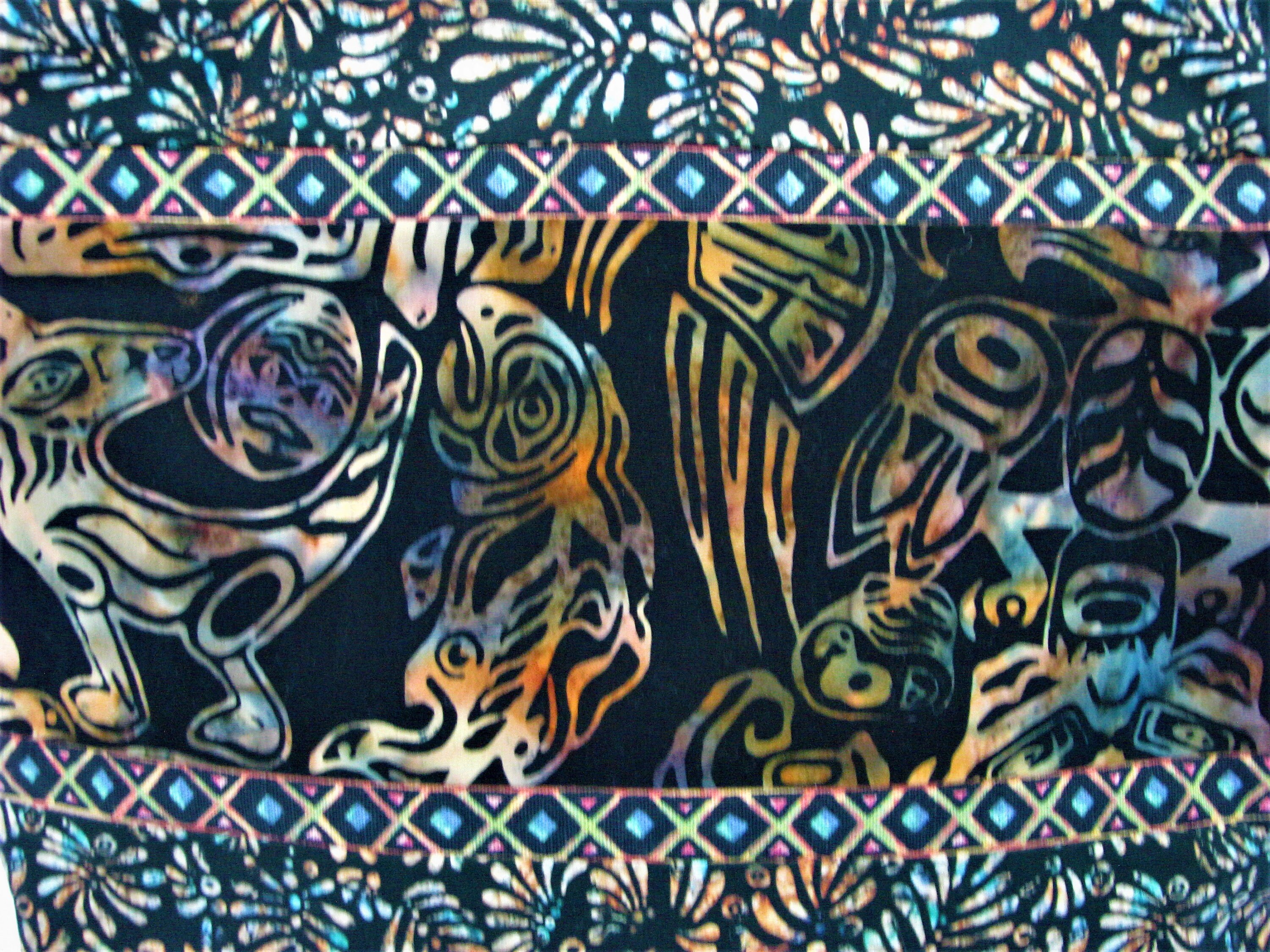 Pacific Northwest Indigenous Native Totem Batik Tote Bag Shoulder Bag ...