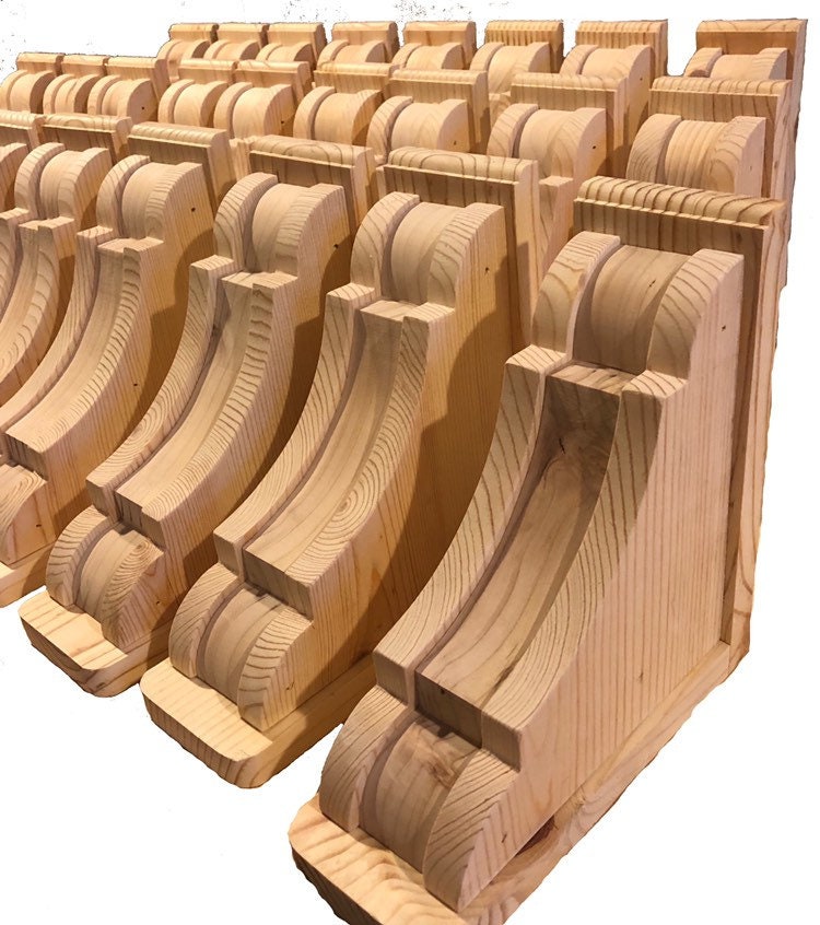 Classic corbel handmade of solid wood