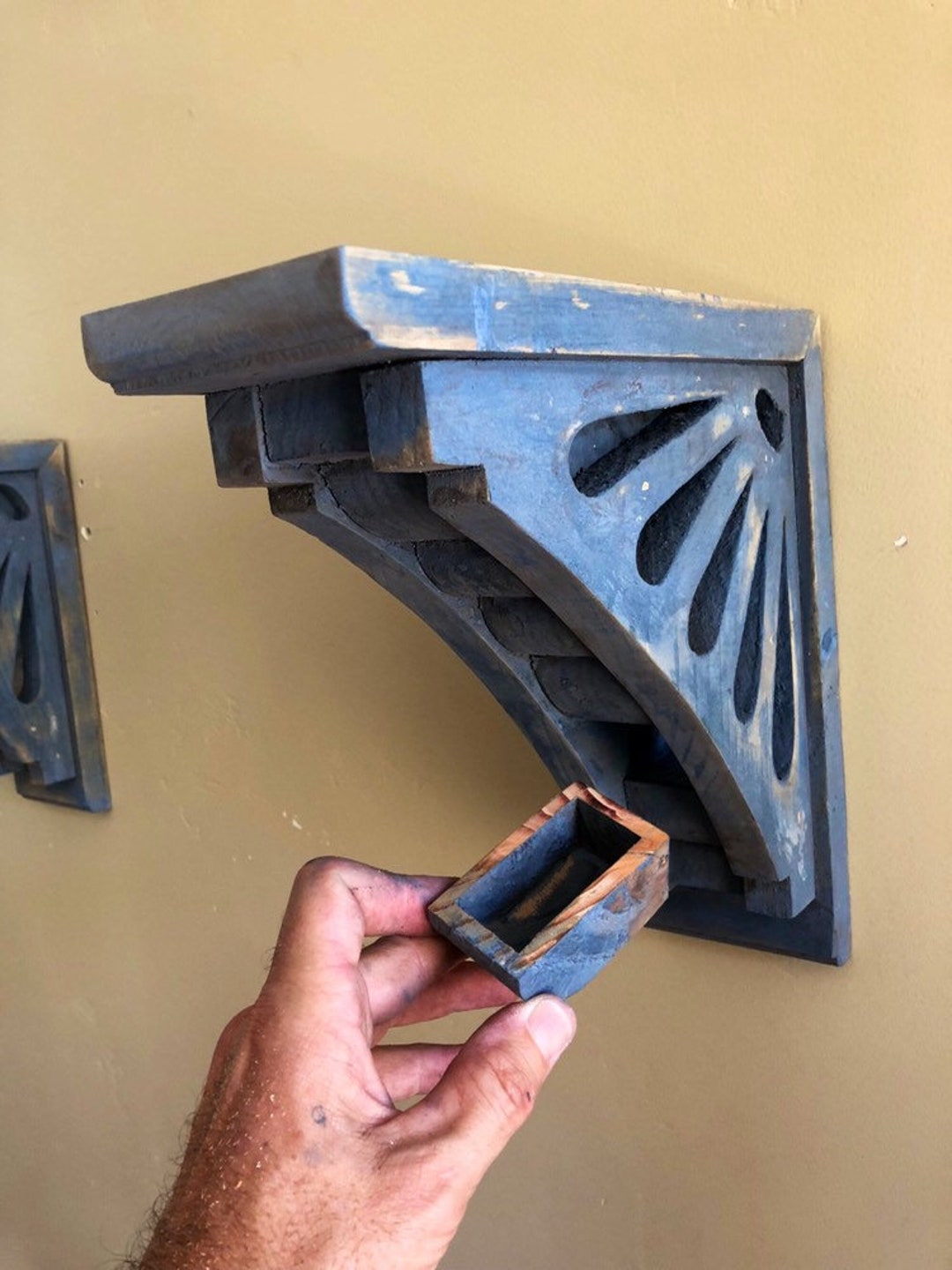 Carnival Caravan Corbel, Secret Drawer Corbels, Wooden Corbel, Shelf ...