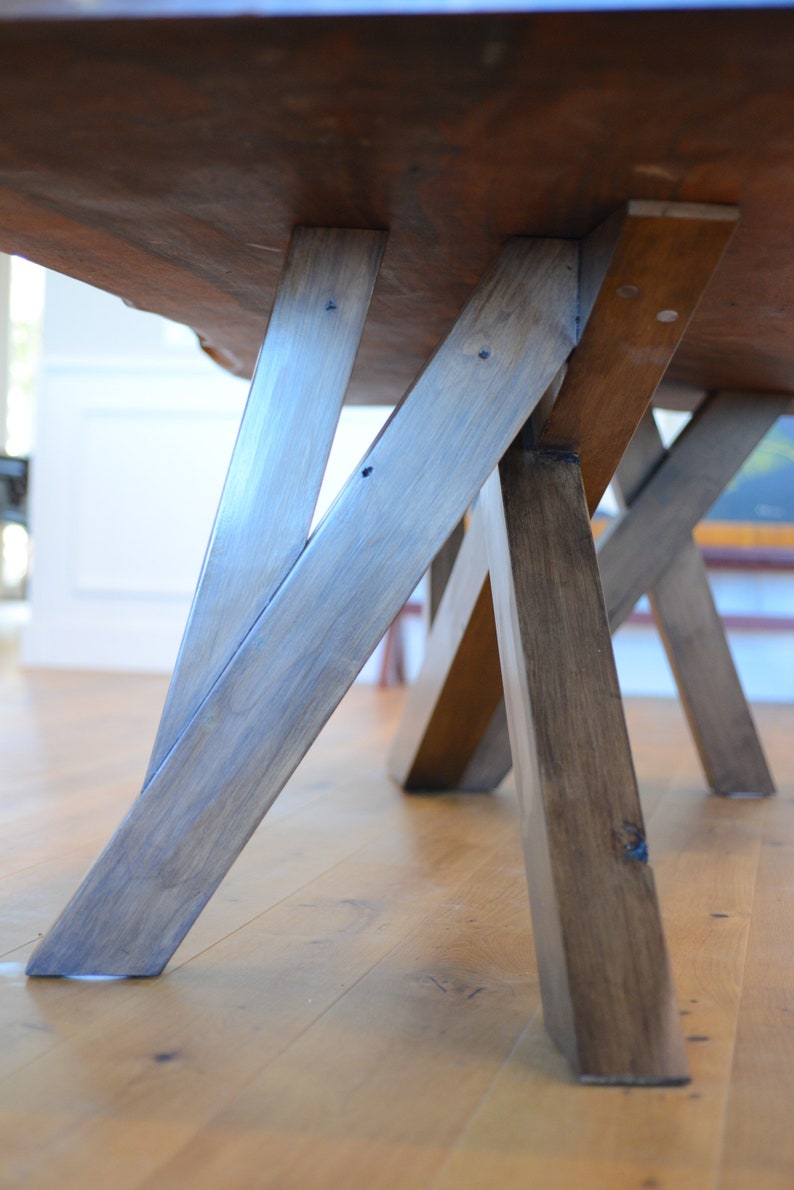 Modern Trestle Dining Table - Etsy