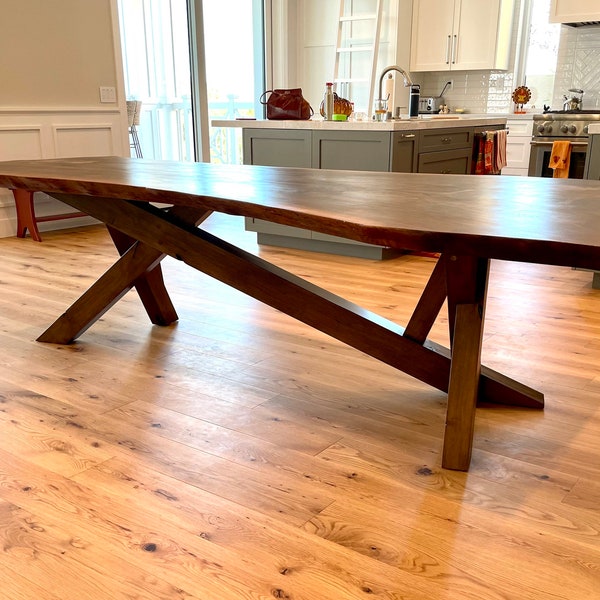 Trestle Dining Table - Etsy