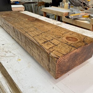 Floating Mantel, Beam Mantel, Huge Shelf, Farmhouse Mantel, Wood Mantel ...