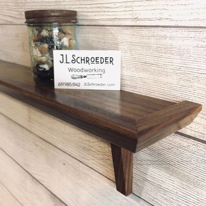 Modern Walnut Shelf - Etsy