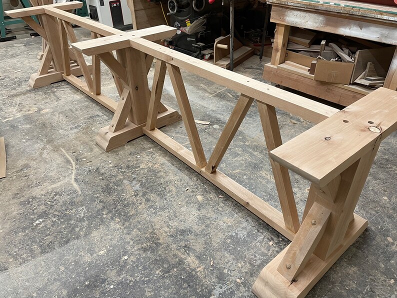 14 Foot Long Trestle Dining Table Conference Table Last - Etsy