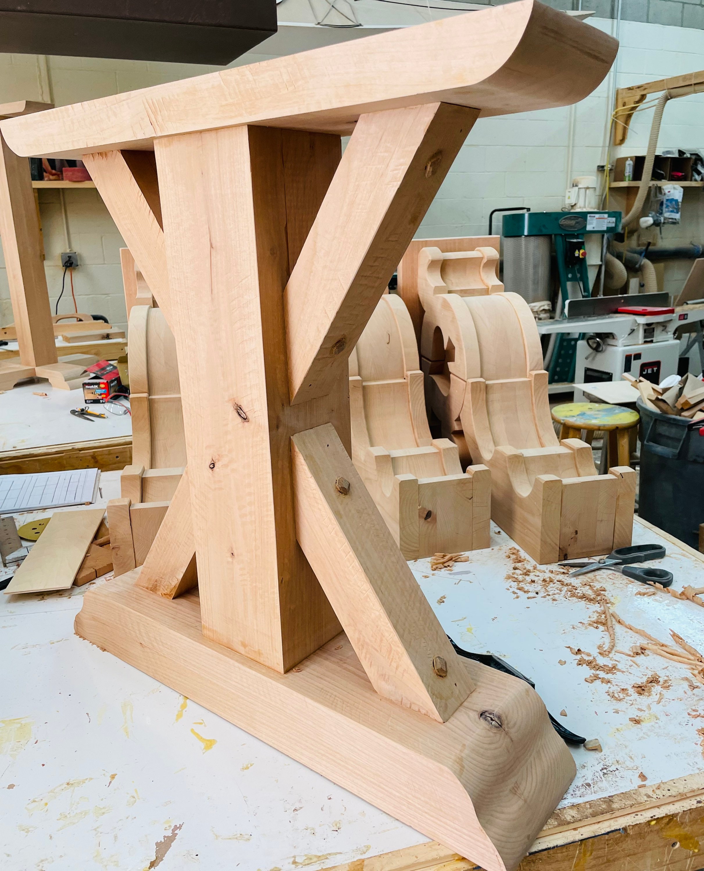 Trestle Leg Table Base Etsy