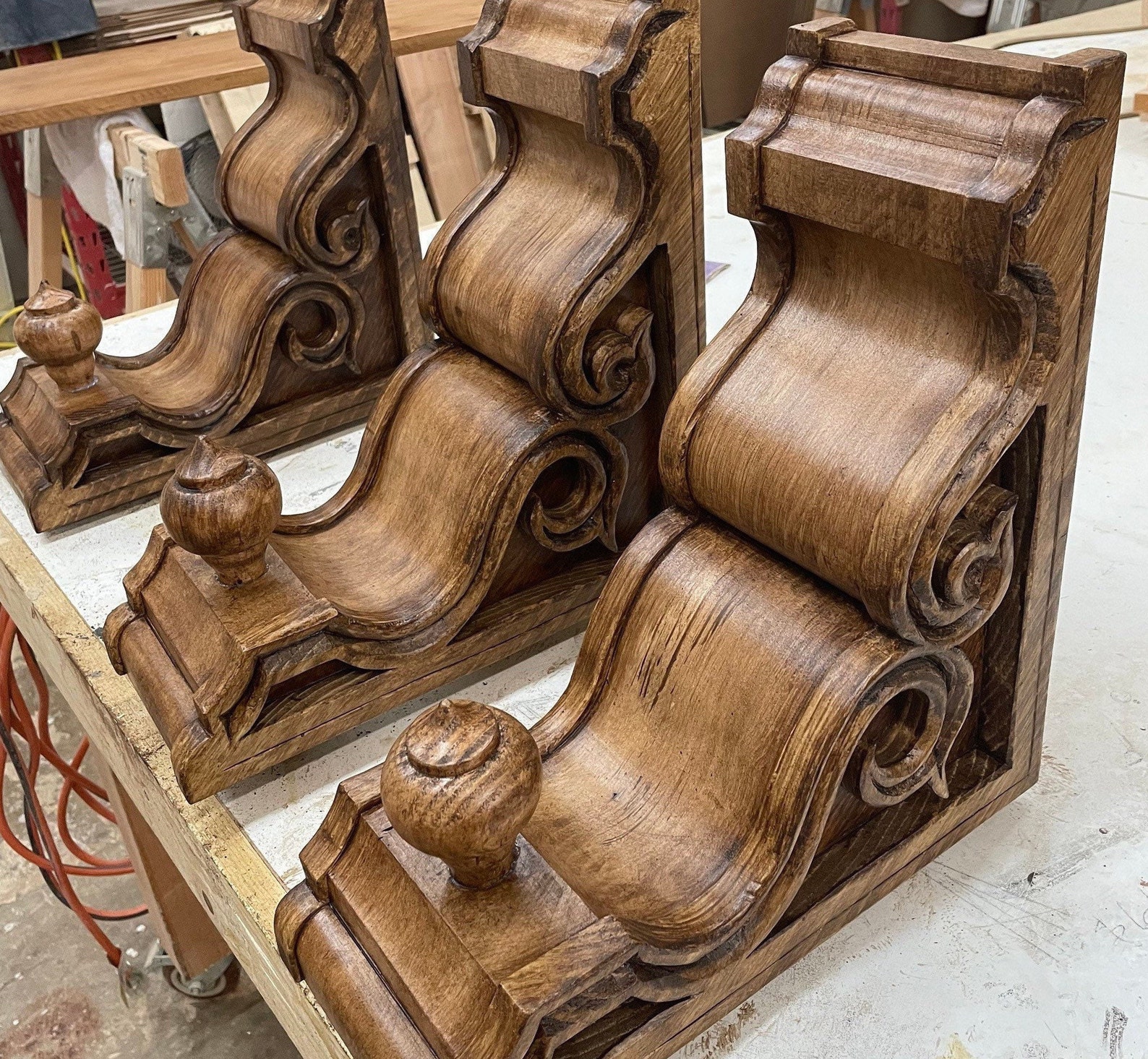 Hand Carved Corbel - Etsy