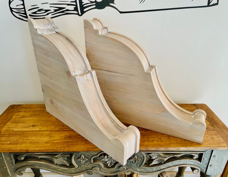 Pair Rustic Range Hood Corbels - Etsy