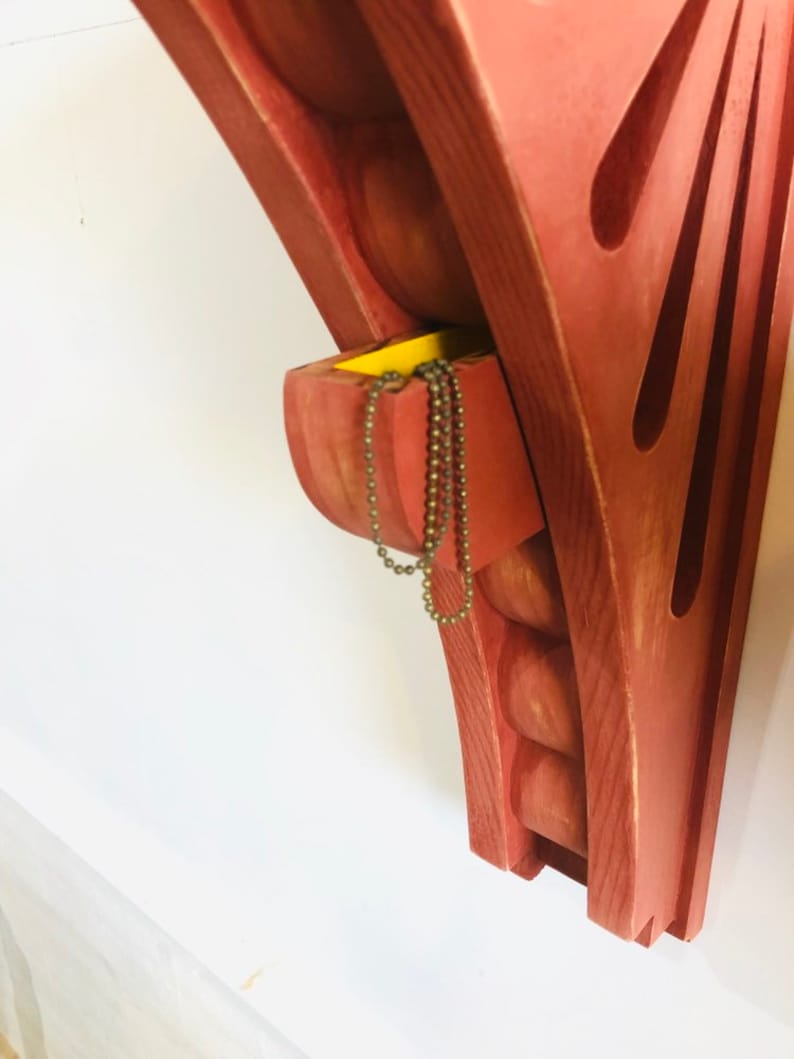 Wood Corbel With Secret Drawer, Hidden Compartment - Etsy