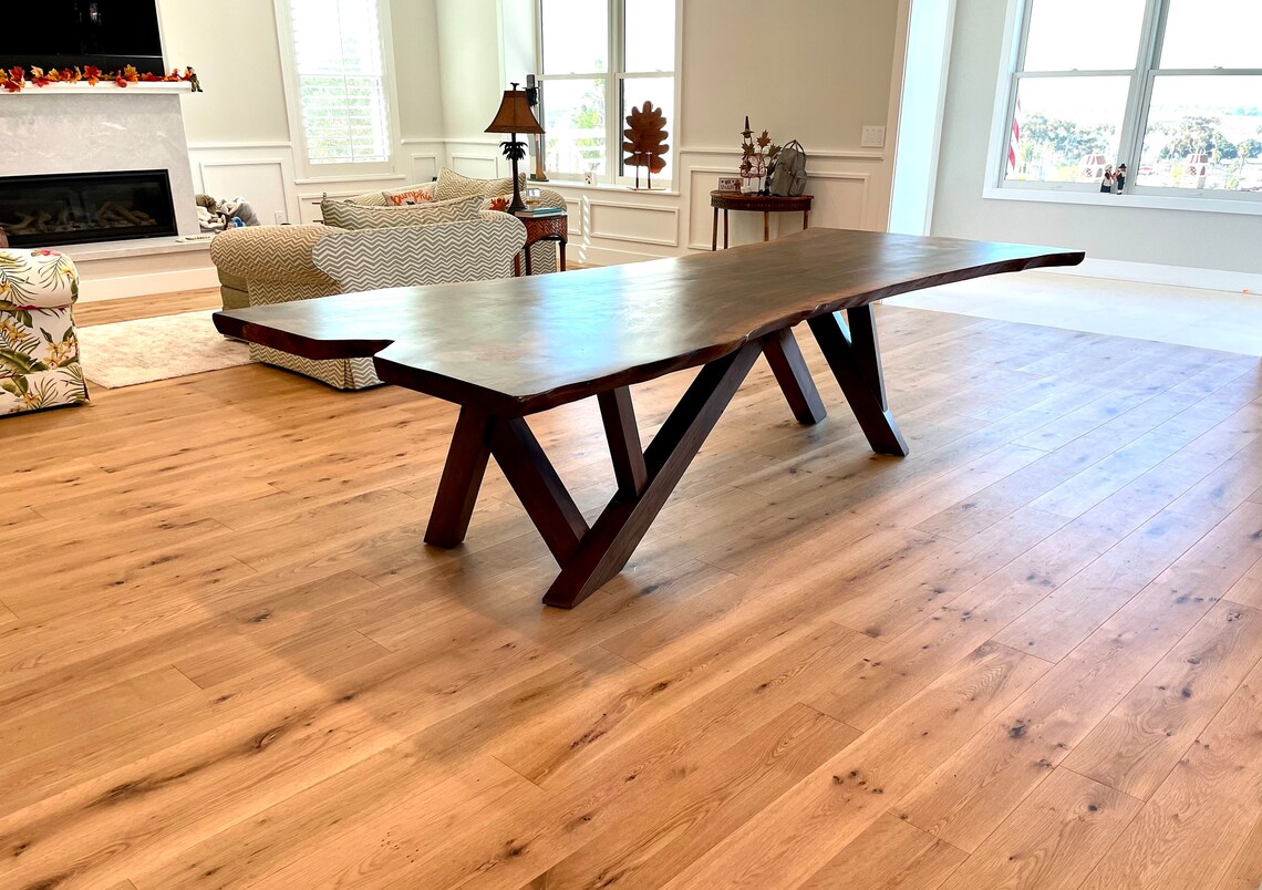 Modern Farmhouse Trestle Table - Etsy