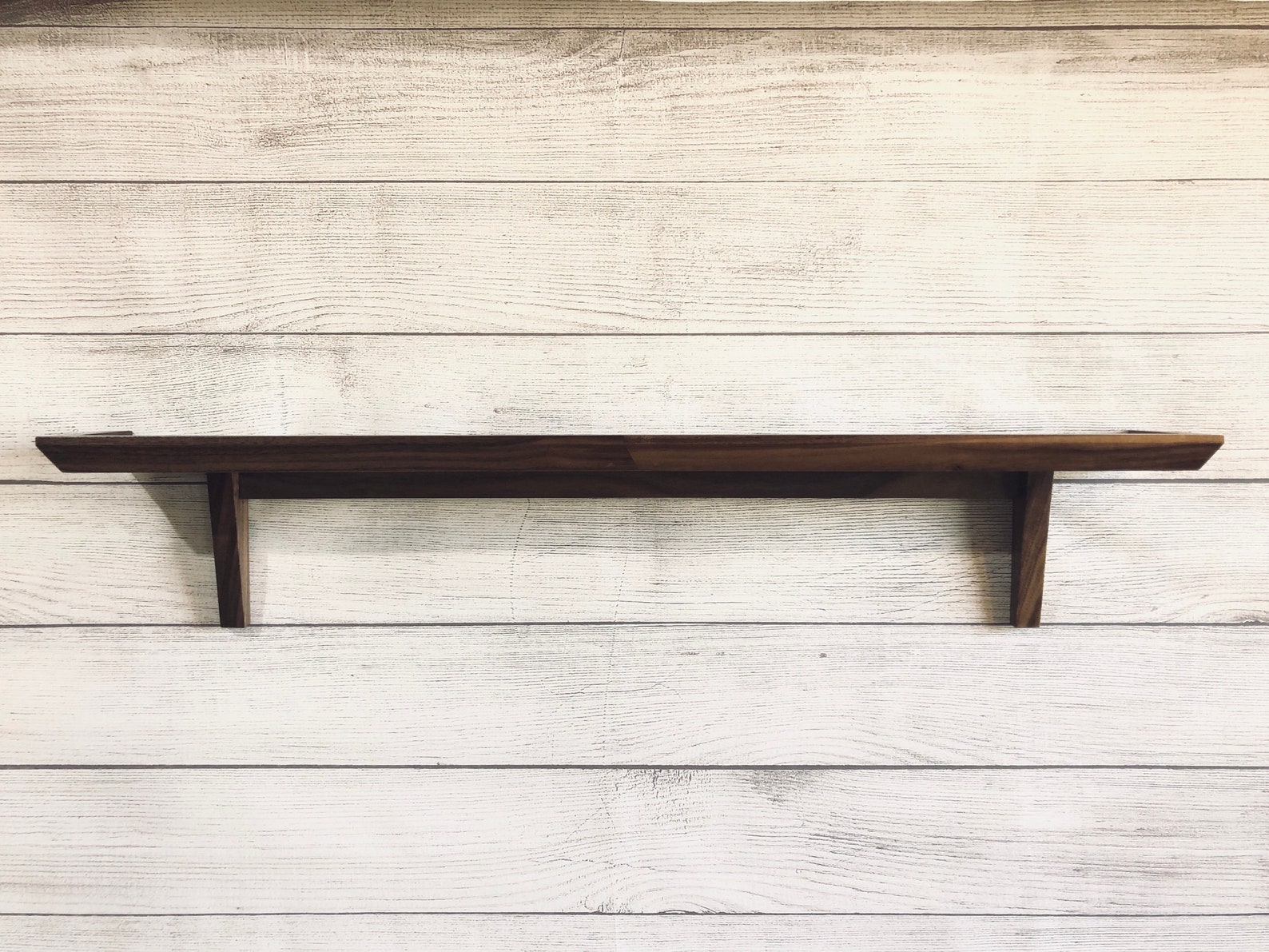 Modern Walnut Shelf - Etsy