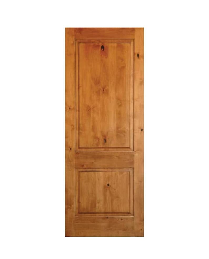 Solid Alder Two Panel Door - Etsy