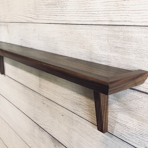Modern Walnut Shelf - Etsy