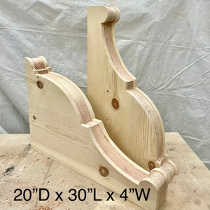 Pair Rustic Range Hood Corbels - Etsy