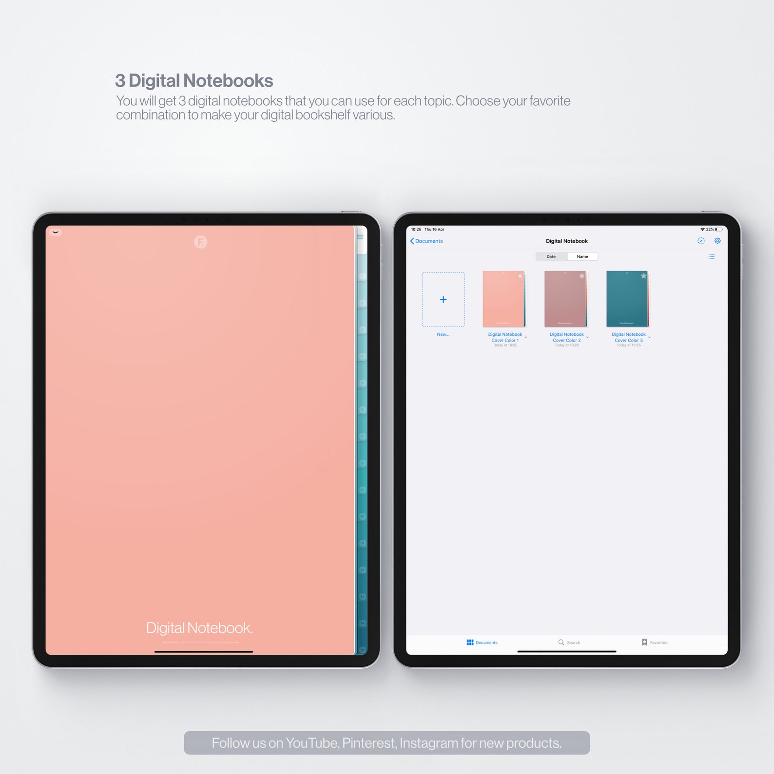 Digital Notebook Goodnotes Planner for Ipad Interactive Pdf - Etsy