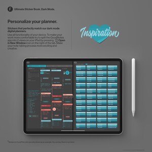 Dark Mode Digital Sticker Book With Over 500 Unique Stickers ...
