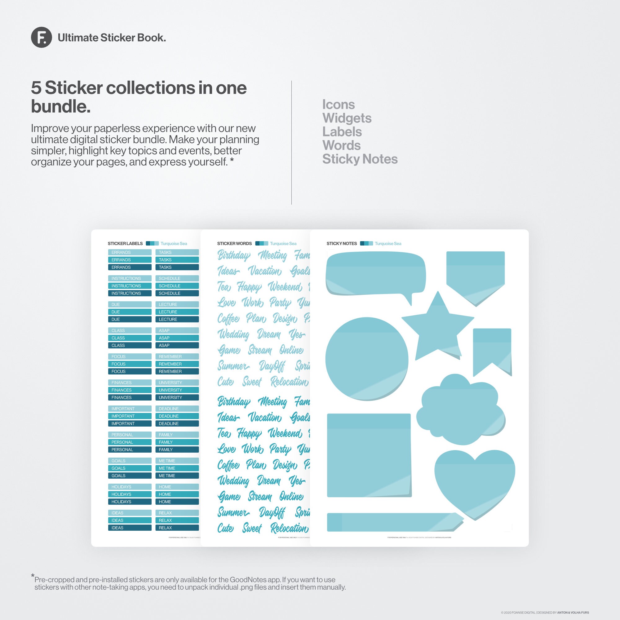 Digital Sticker Book With Over 500 Unique Stickers. Precropped - Etsy ...