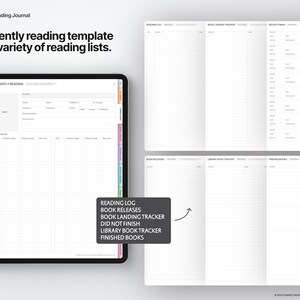 Digital Reading Journal, Reading Tracker, Goodnotes and Notability ...
