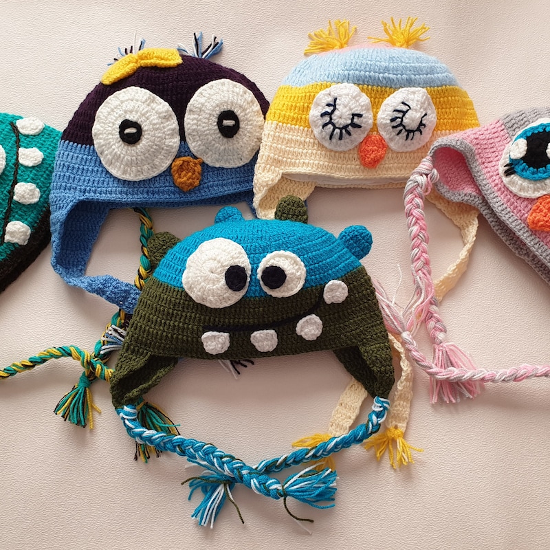 Baby Monster Hat - Etsy