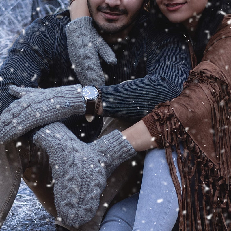 Hand Holding Mitten - Etsy