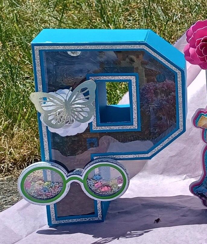 8in 3D Letters, Cardstock 3D Name, 3D Letter for Decor, 3d Letter for ...