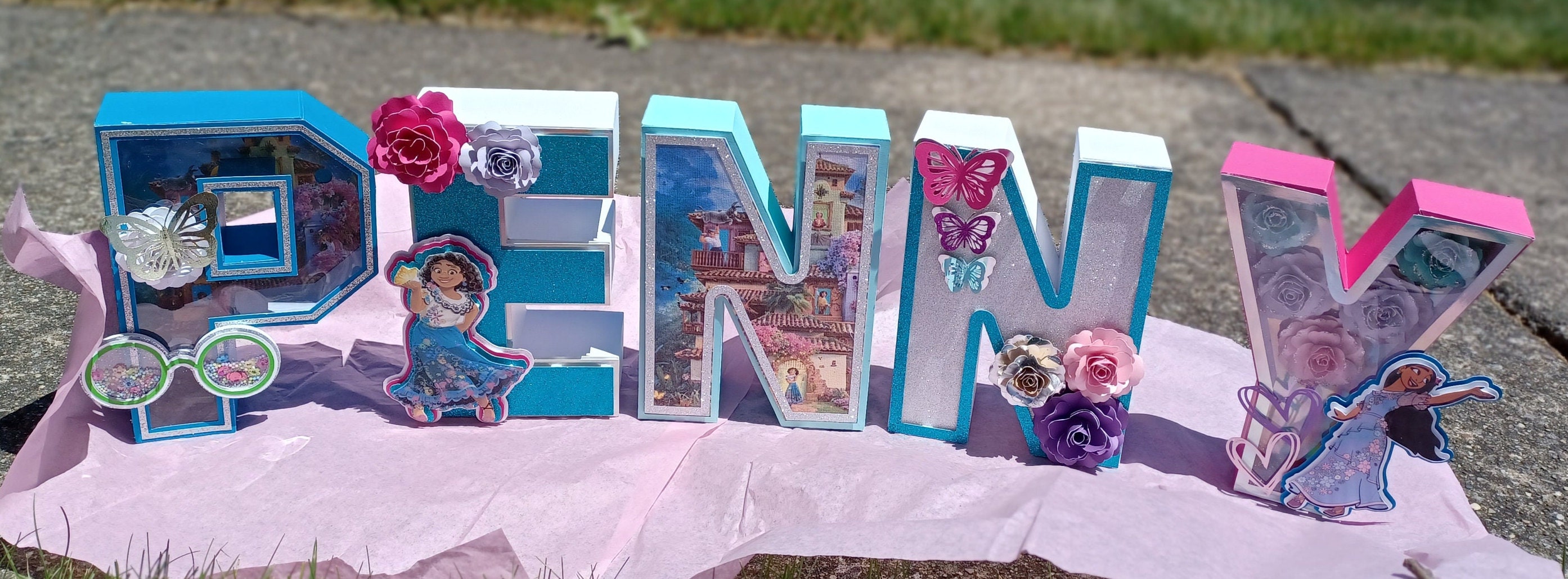 8in 3D Letters, Cardstock 3D Name, 3D Letter for Decor, 3d Letter for ...