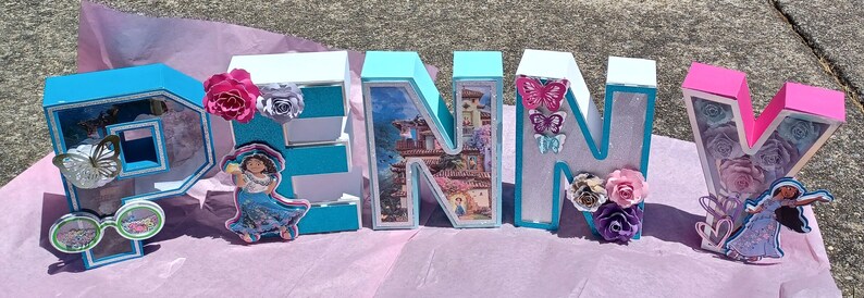 8in 3D Letters, Cardstock 3D Name, 3D Letter for Decor, 3d Letter for ...