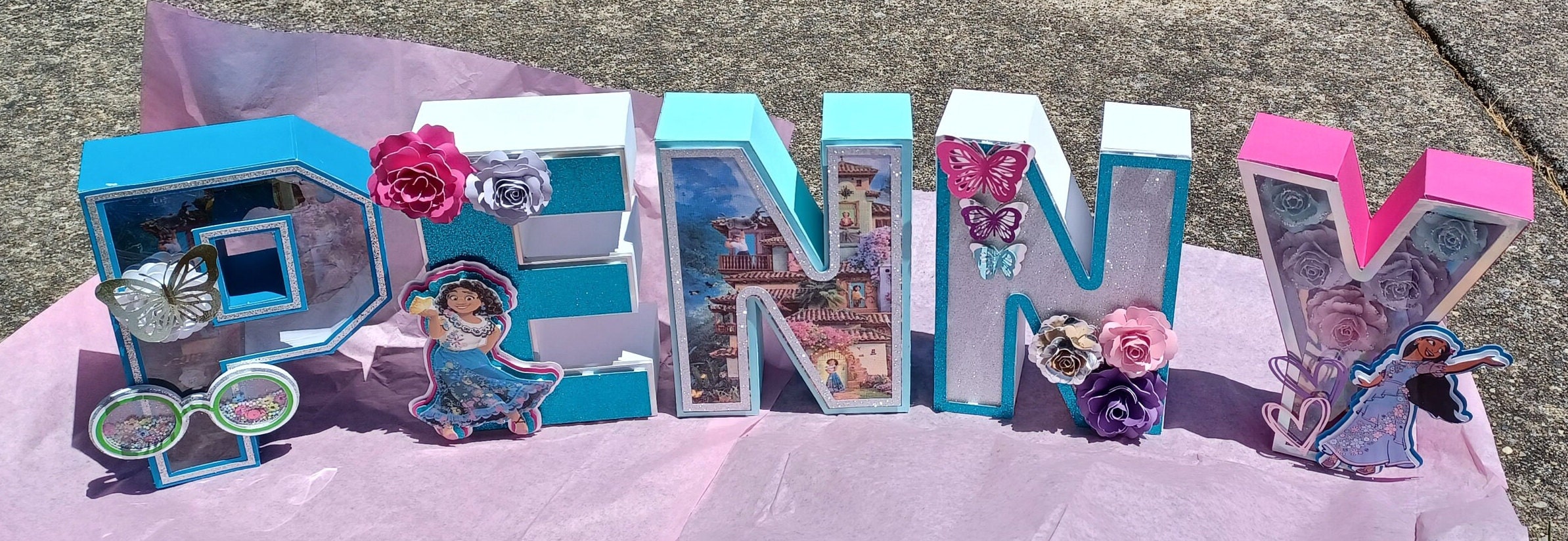 8in 3D Letters, Cardstock 3D Name, 3D Letter for Decor, 3d Letter for ...