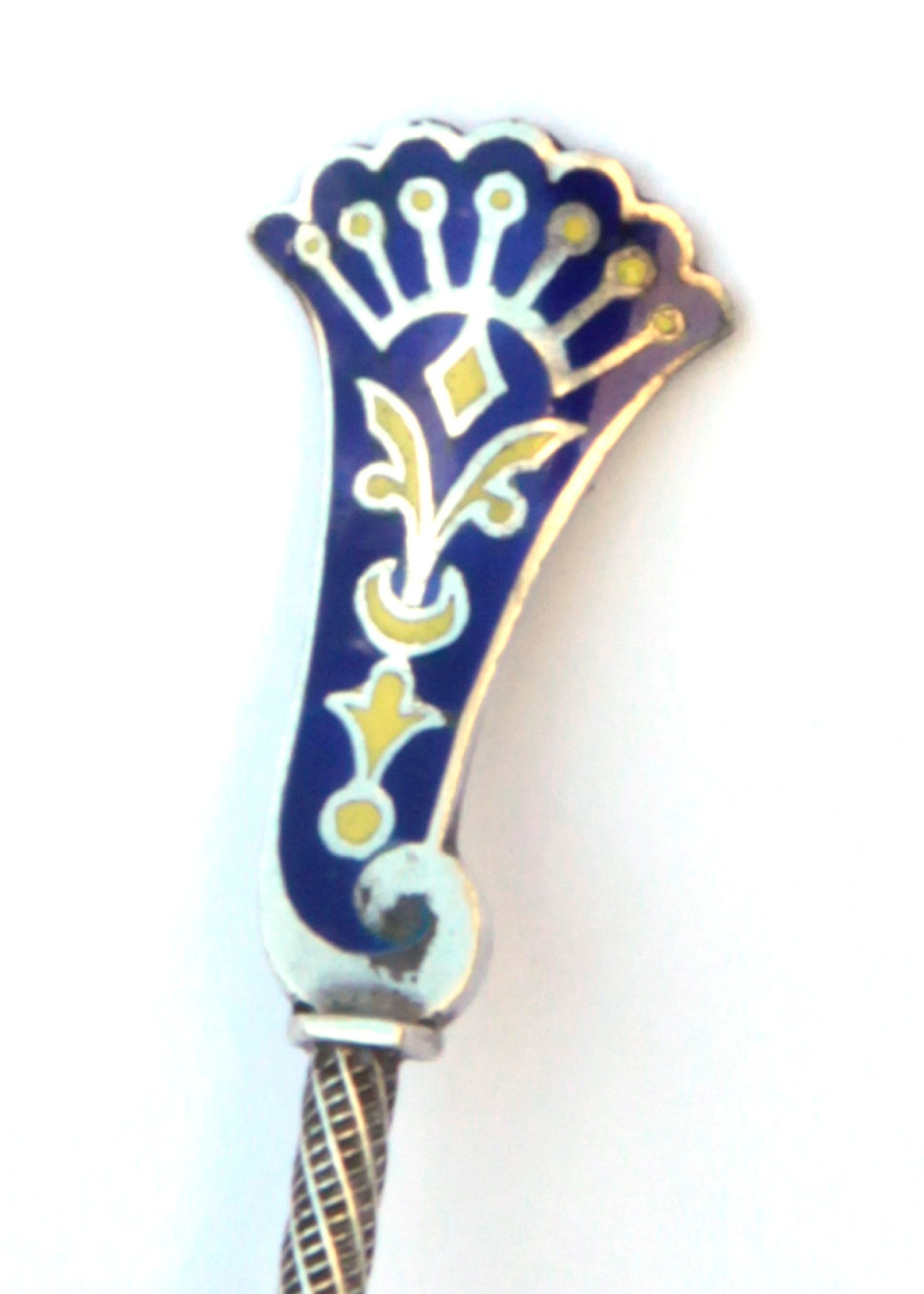 Enamel Sterling Silver Art Deco Spoon - Etsy