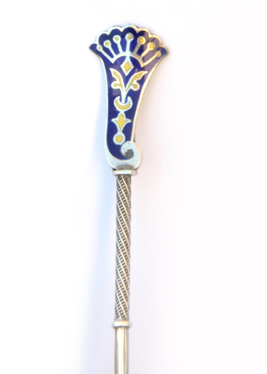 Enamel Sterling Silver Art Deco Spoon - Etsy