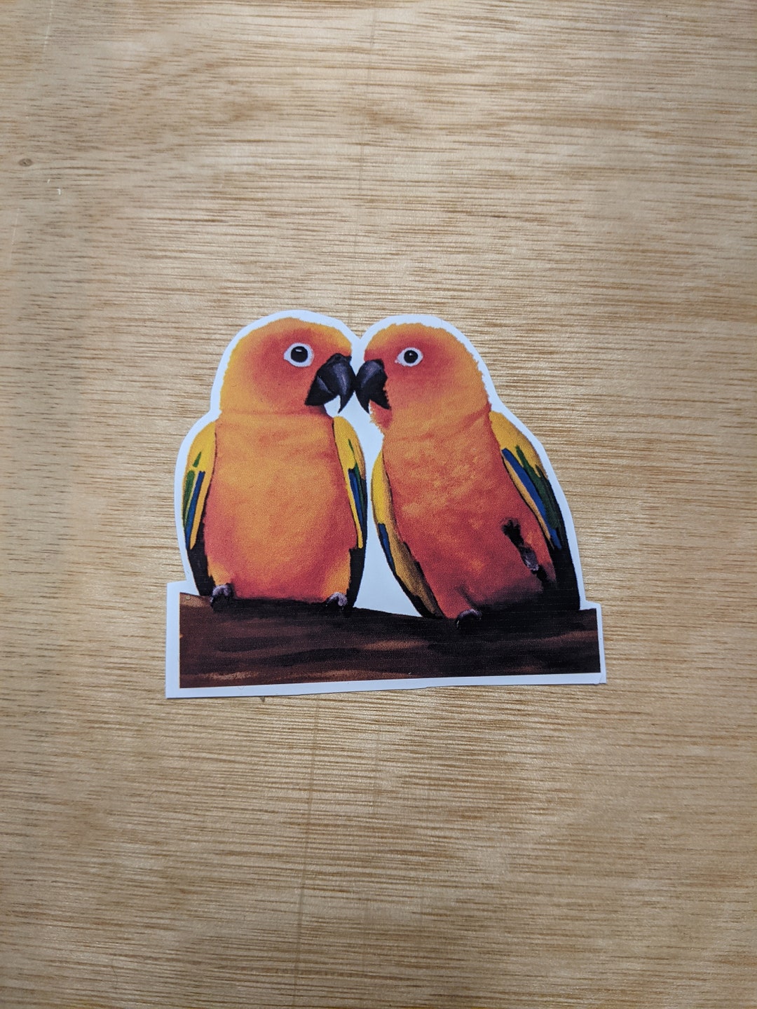 Custom Conure Sticker Sun Conure's Bird Sticker Hand - Etsy
