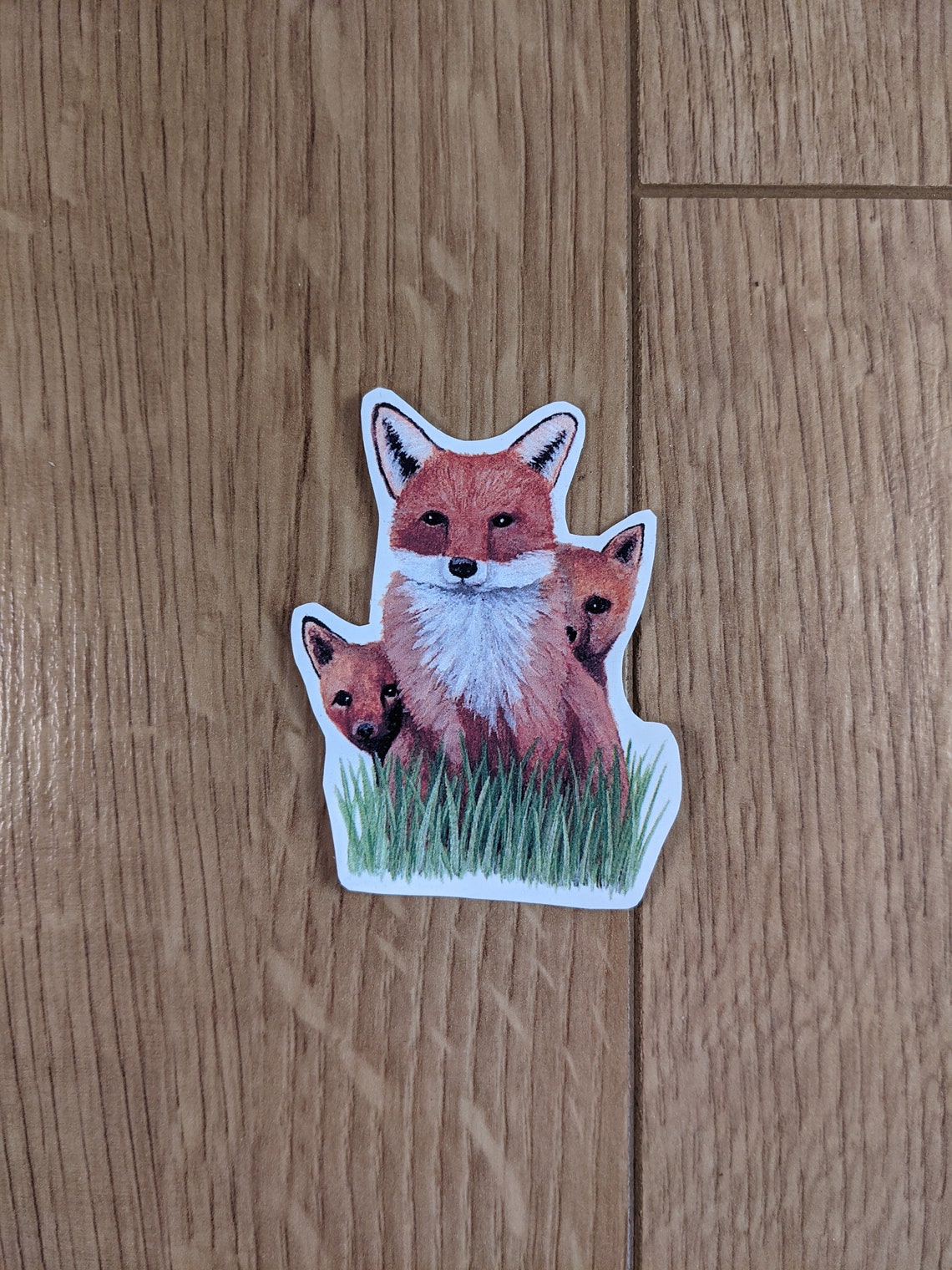 Fox Vinyl Sticker Fox Family Sticker UK Wildlife | Etsy