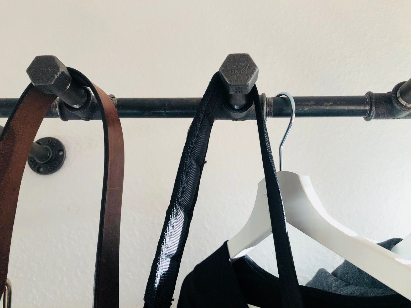 Wardrobe Bar With Hook Clothes Rack Wardrobe | Etsy