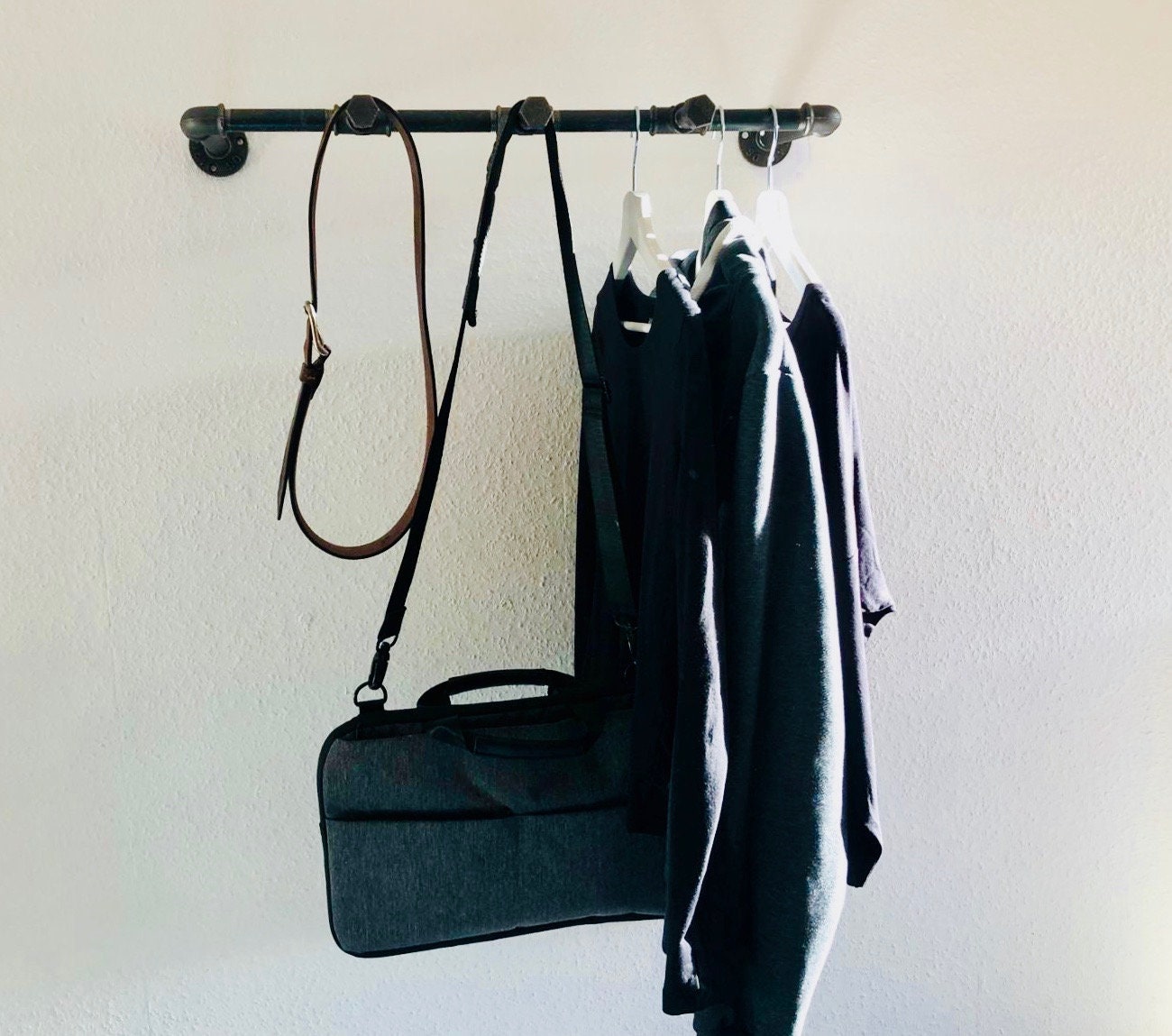 Wardrobe Bar With Hook Clothes Rack Wardrobe | Etsy