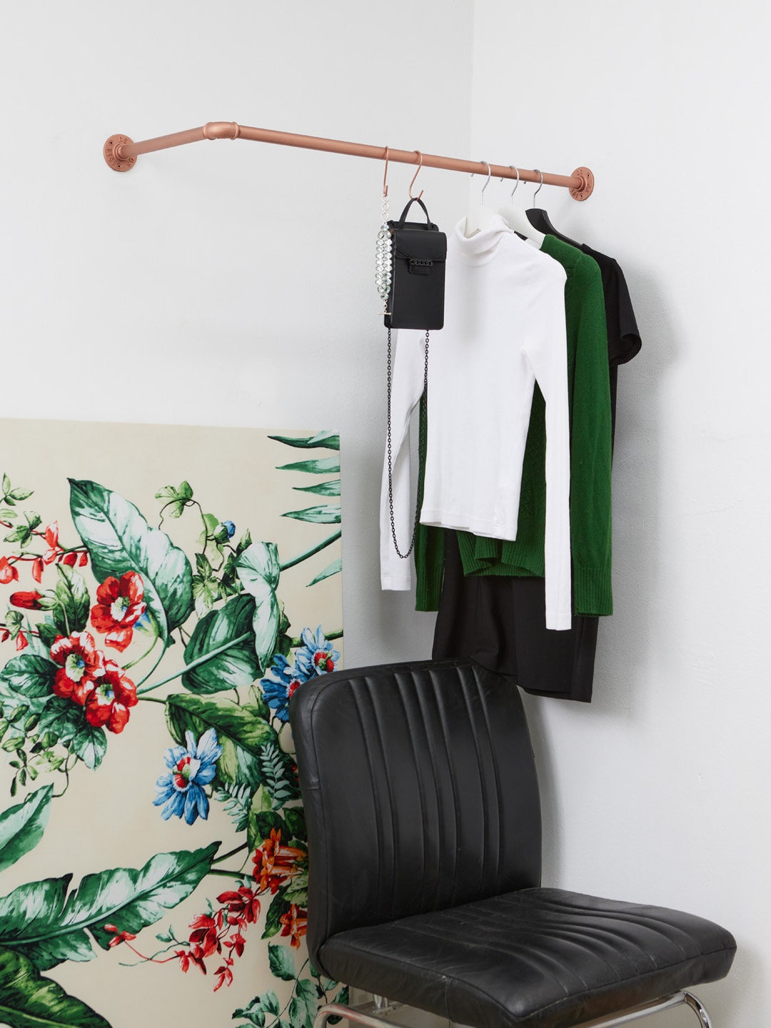 Corner Clothes Rail Felicia Red Hot Corner Wardrobe in the Trendy ...