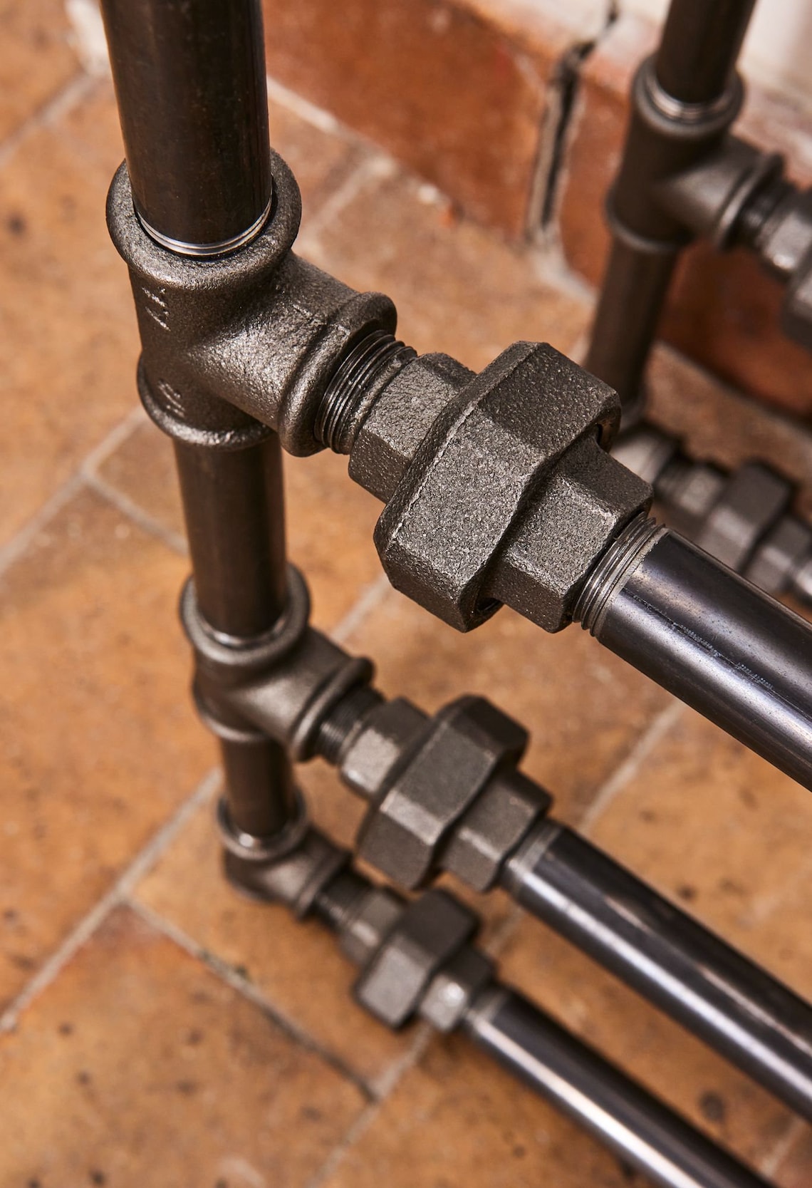 Shoe Rack Industrial Shoe Bench Black Shoe Rack Pipe - Etsy UK