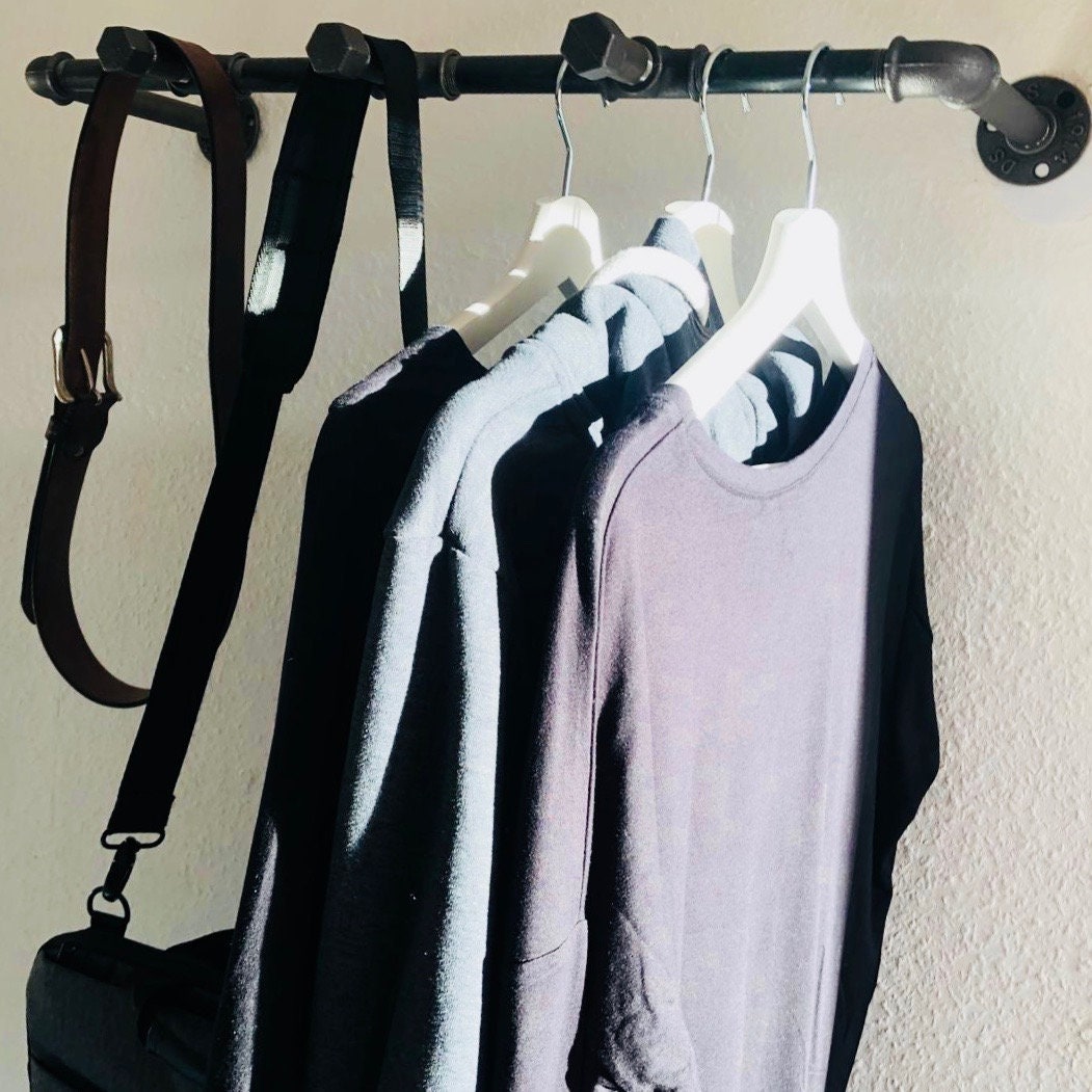 Wardrobe Bar With Hook Clothes Rack Wardrobe | Etsy