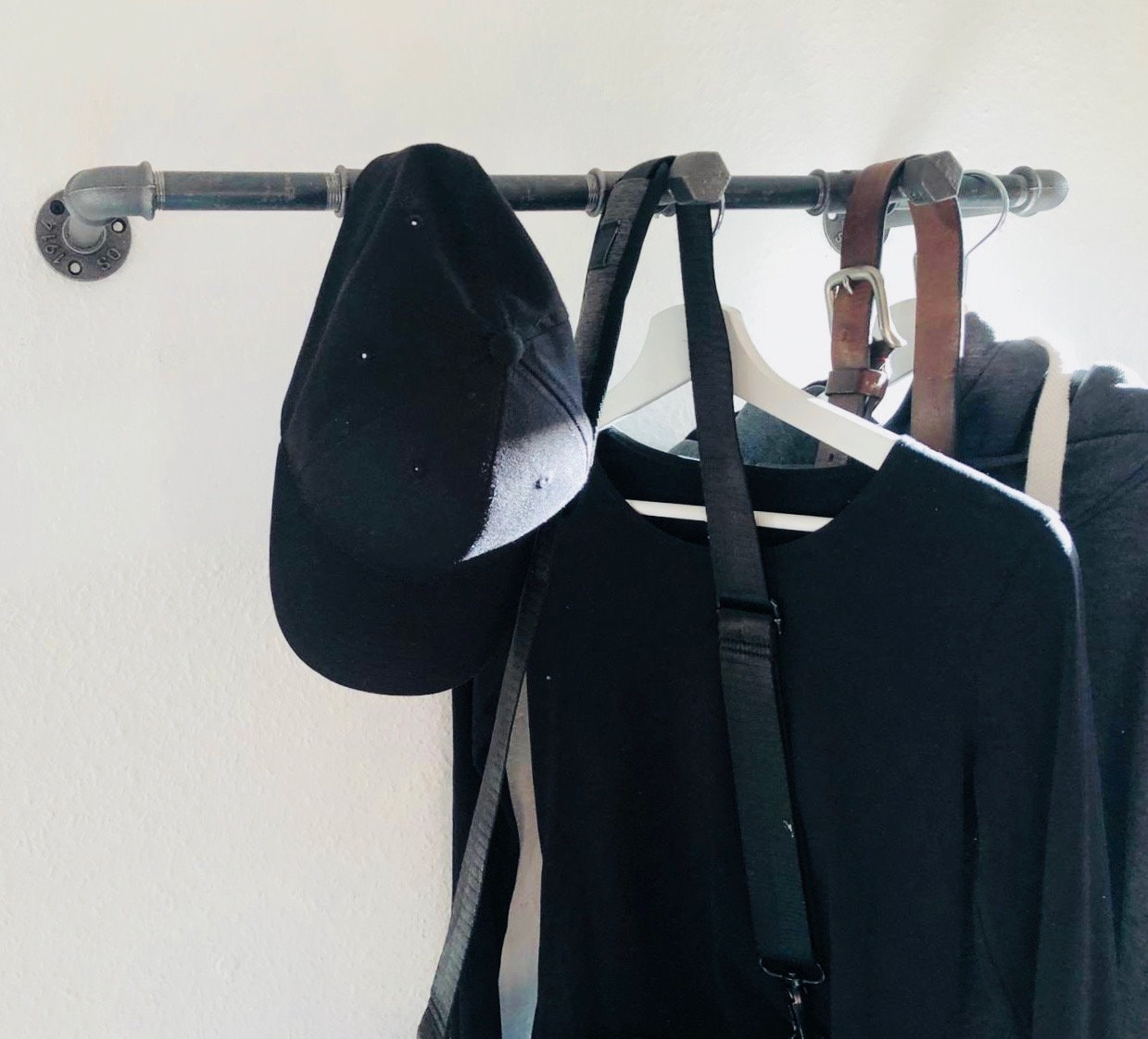 Wardrobe Bar With Hook Clothes Rack Wardrobe | Etsy