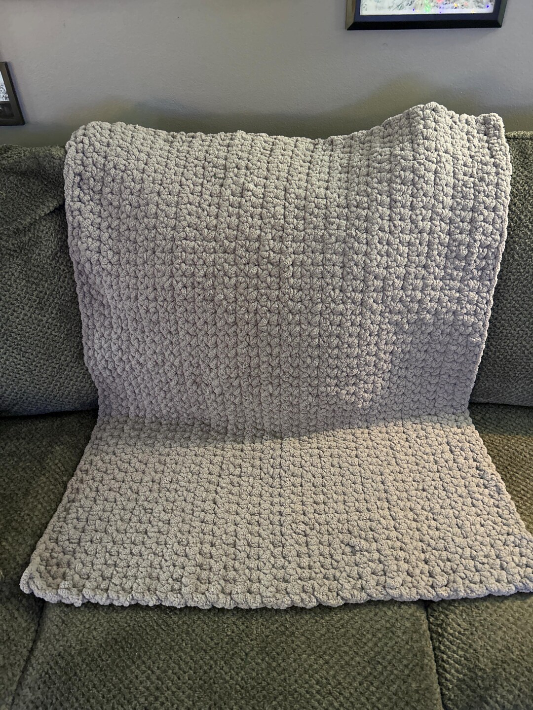 Gray Colored Afghan Throw Lap Blanket - Etsy