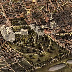 Washington D.C. 1880 Print on Canvas ready to Hang Vintage - Etsy